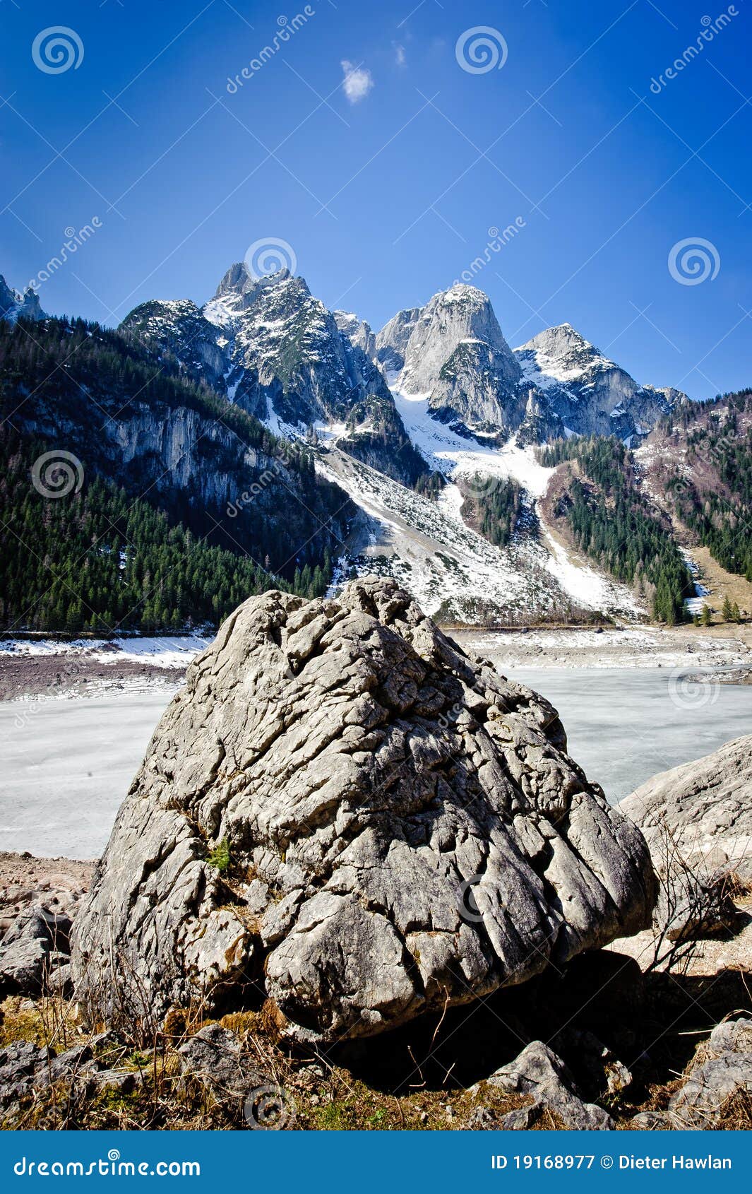 Big Rock in the Mountains stock image. Image of peak - 19168977
