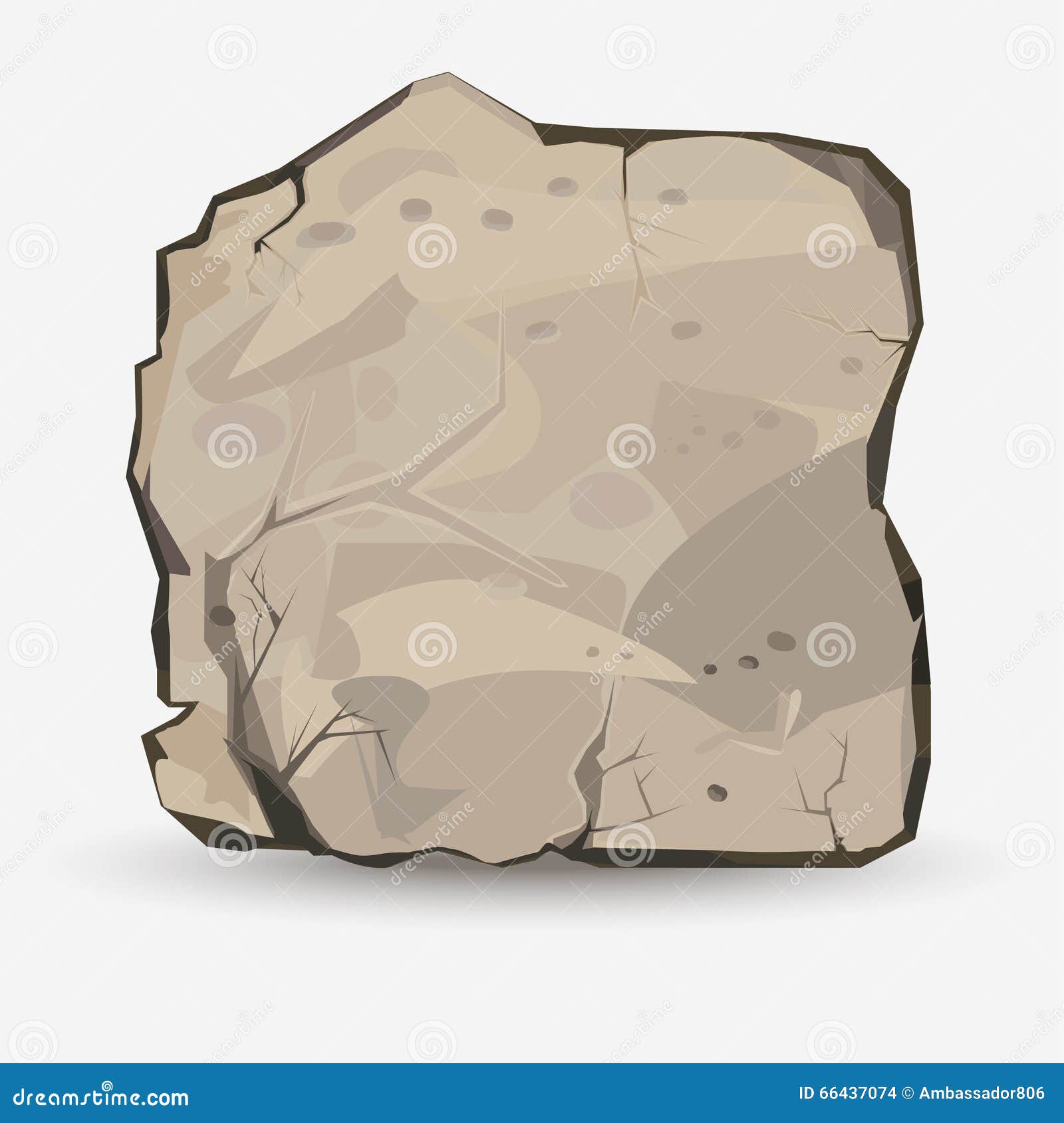 Big Rock stone stock vector. Illustration of geology - 66437074