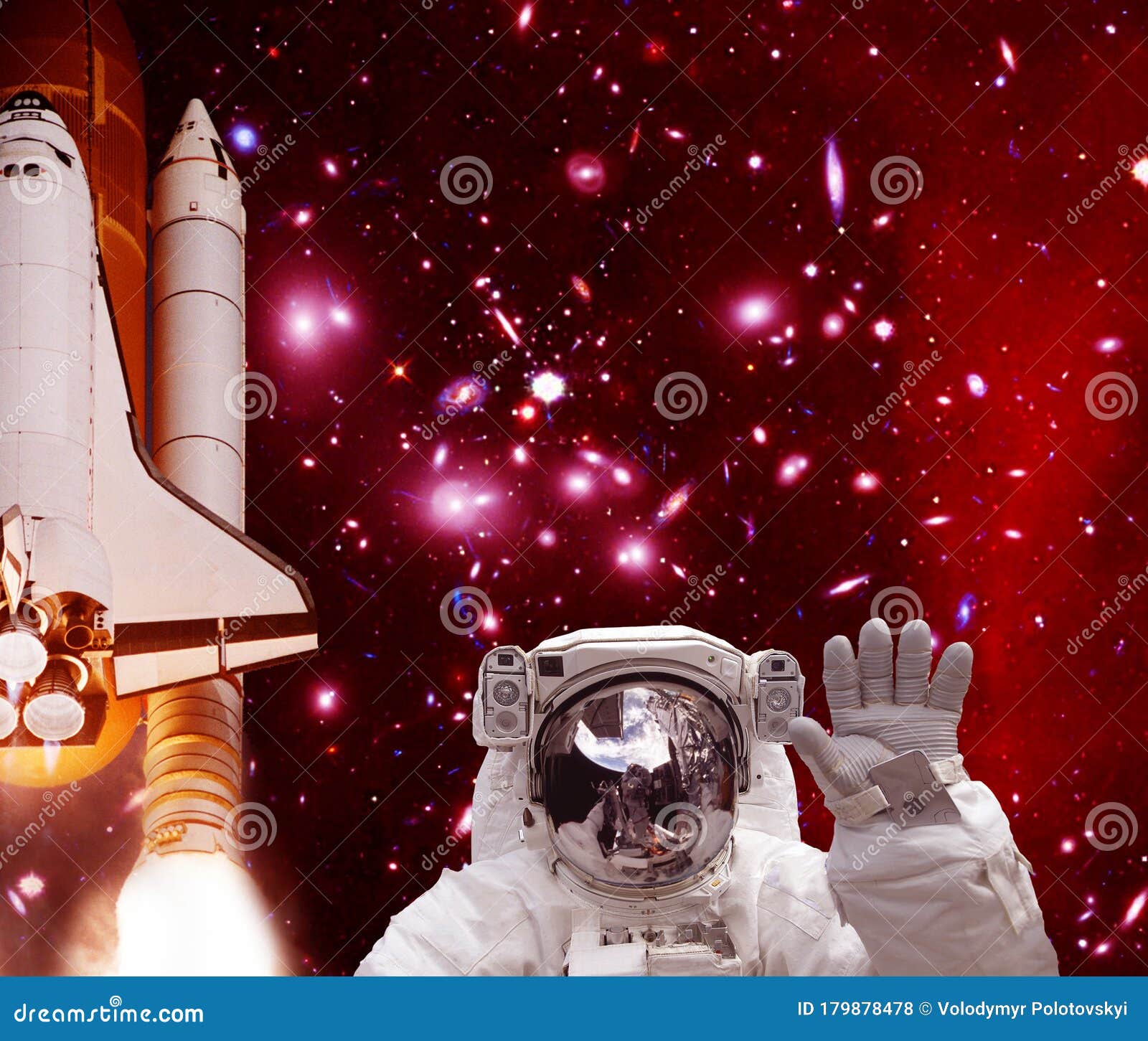 Astronaut Waving Bye