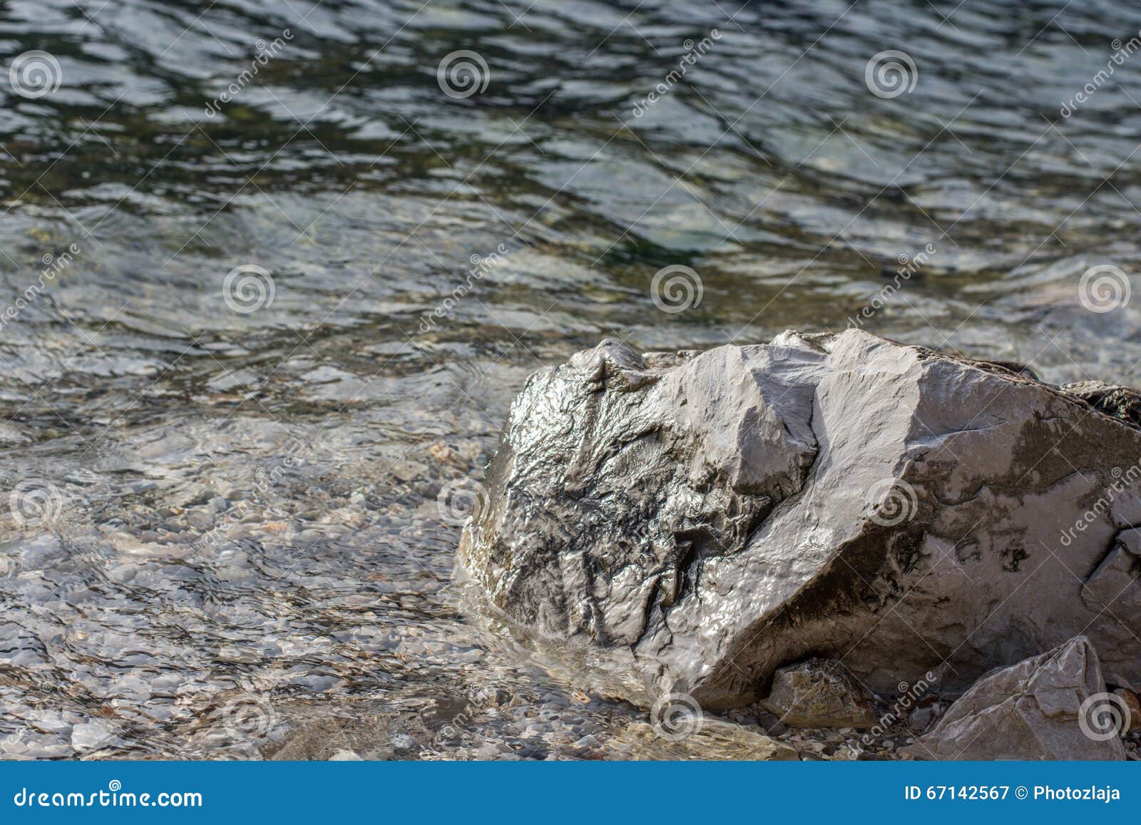 Big Rocks on the Beach with Sea Waves Stock Image - Image of beautiful ...