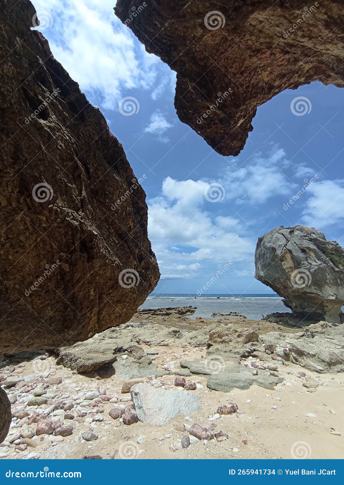 Big Rocks in Beach for Tourism Stock Photo - Image of terrain, geology ...
