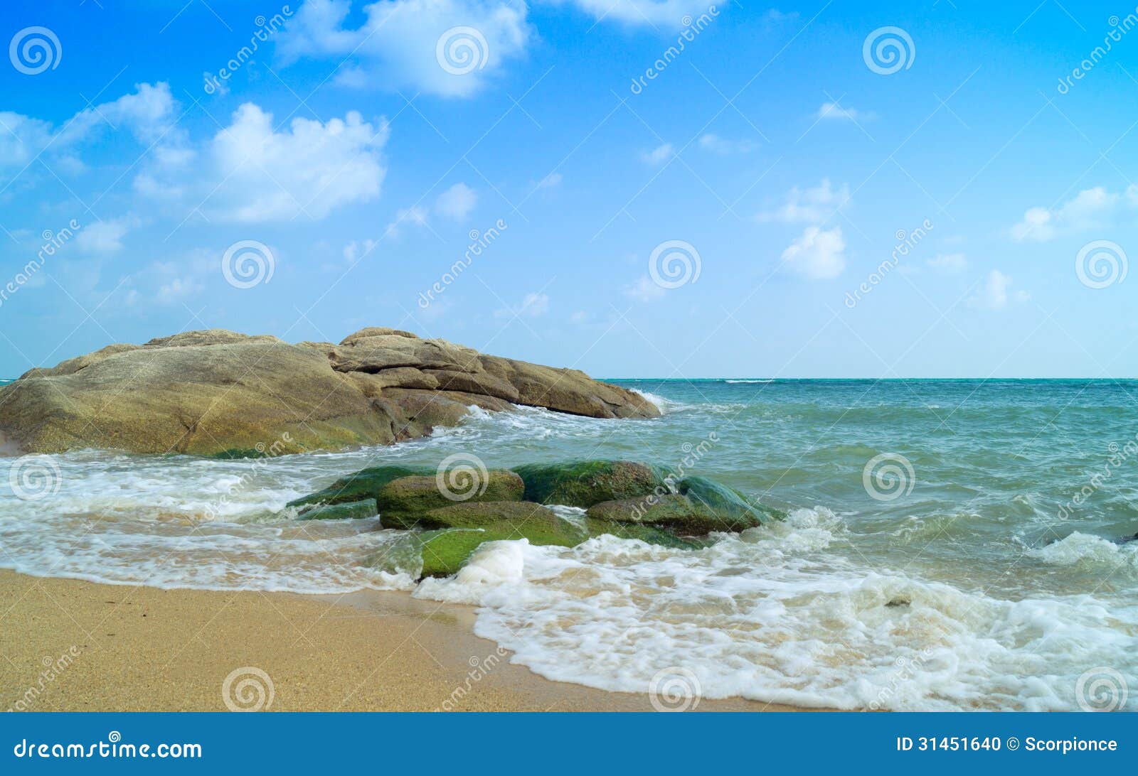 Big rocks on a sea shore stock photo. Image of locations - 31451640