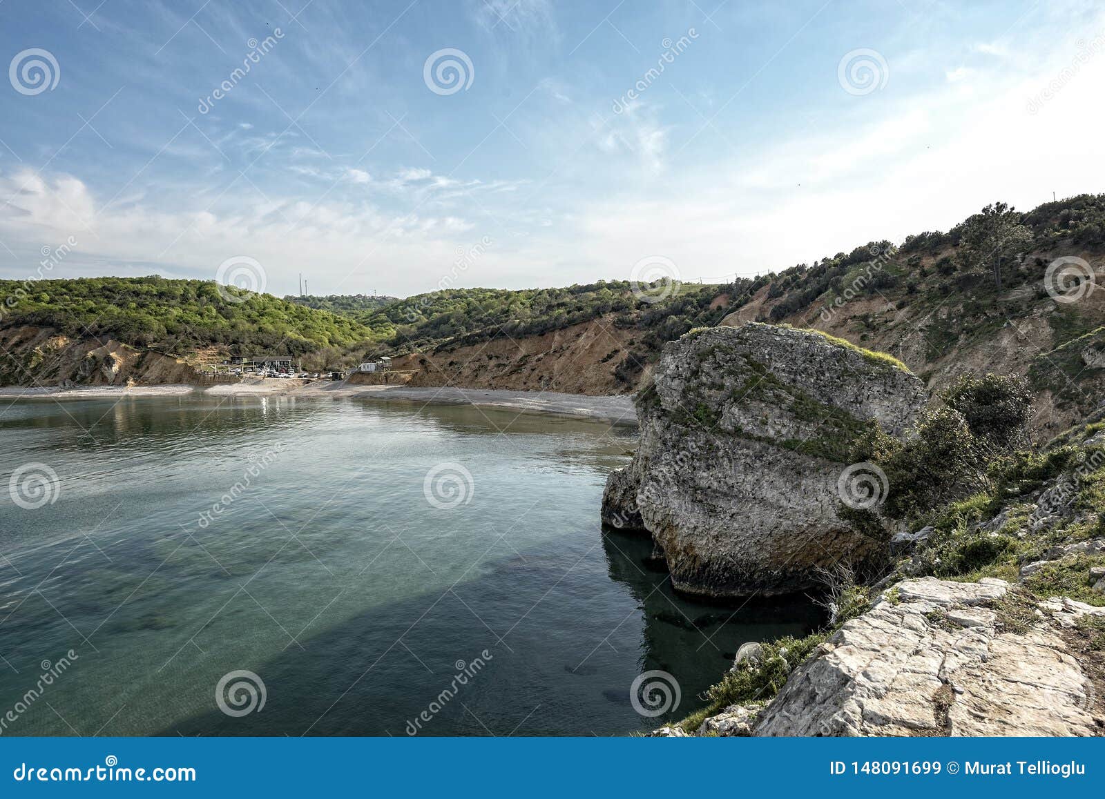 Big rocks in the sea stock image. Image of dramatic - 148091699
