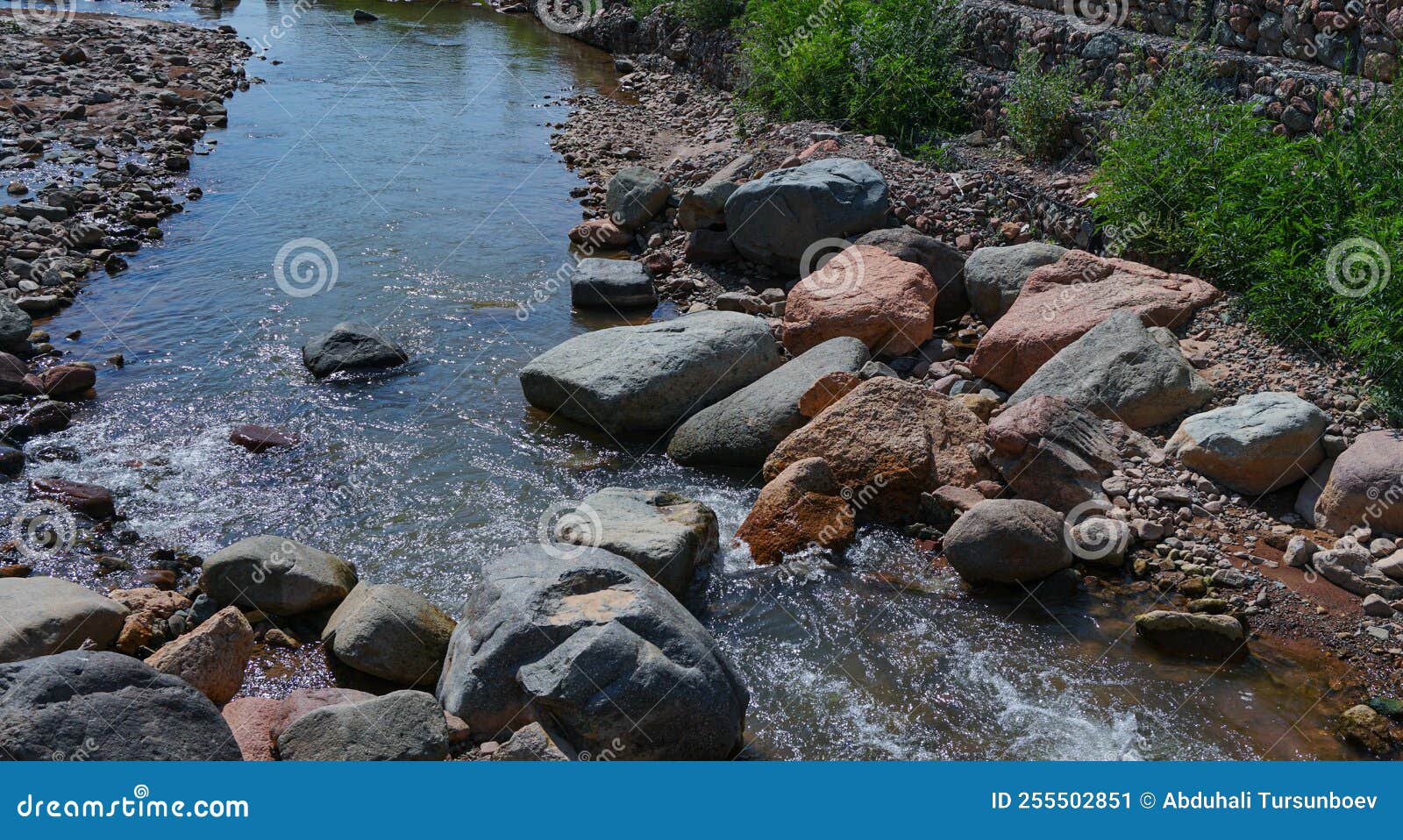 Big rocks in the water stock image. Image of weather - 255502851