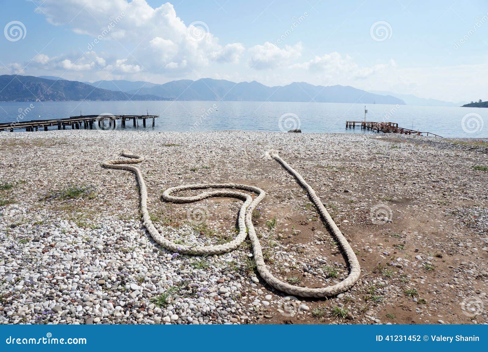 Big rope stock photo. Image of coast, rope, beach, water - 41231452