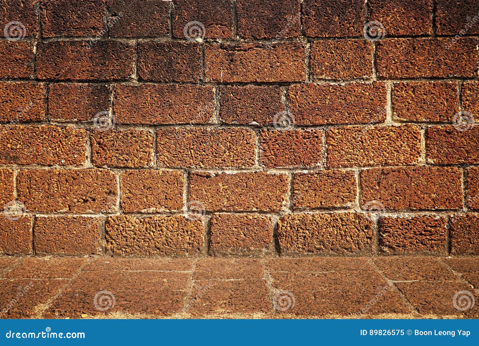 Texture Front Part Of An Ancient Brick Crypt With A Round Patterned ...