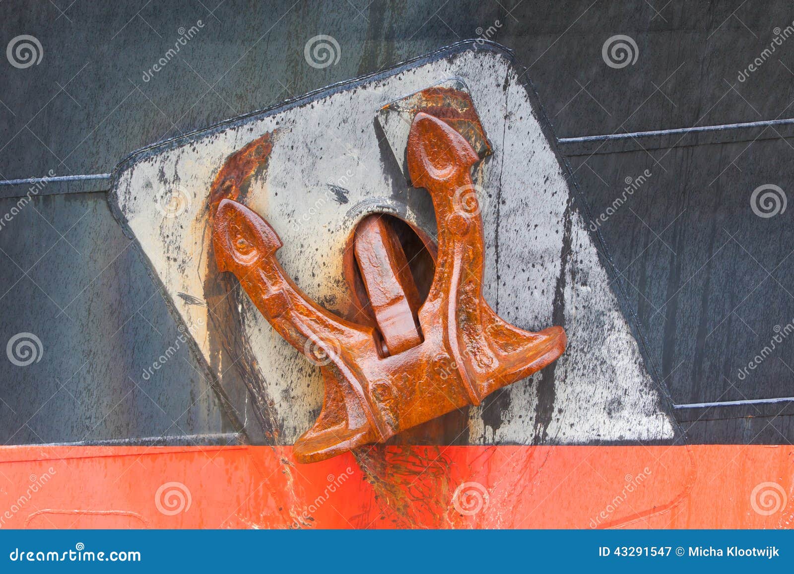Big rusty anchor stock image. Image of rust, rusty, safety - 43291547