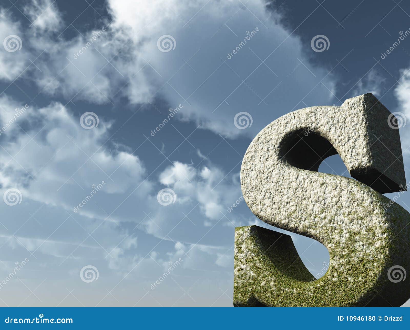 Big S stock illustration. Illustration of cloudy, monument - 10946180