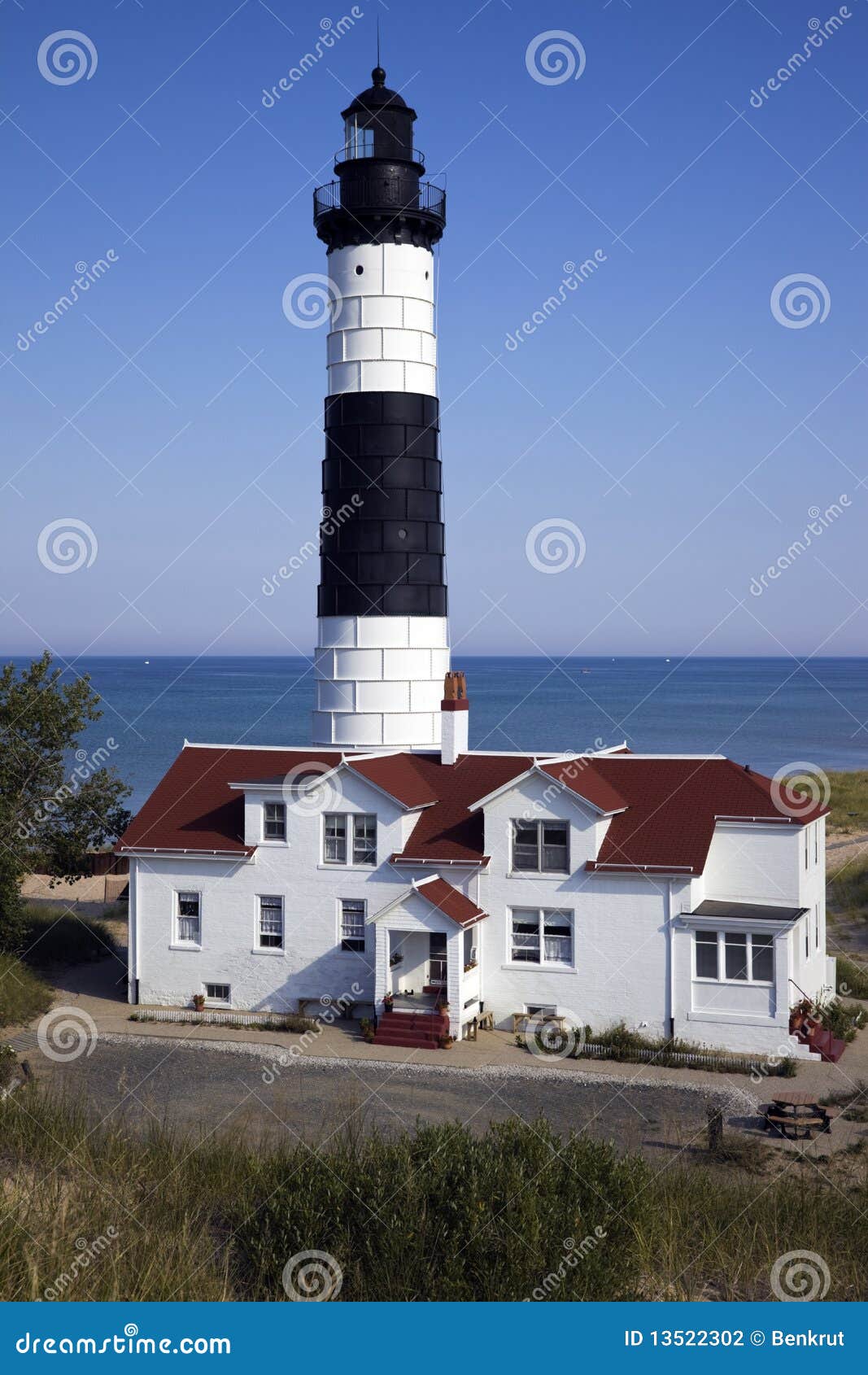 Big Sable Point Lighthouse stock photo. Image of landmark - 13522302