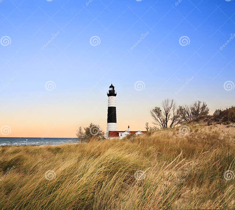 Big Sable Point Lighthouse stock image. Image of fall - 18803065