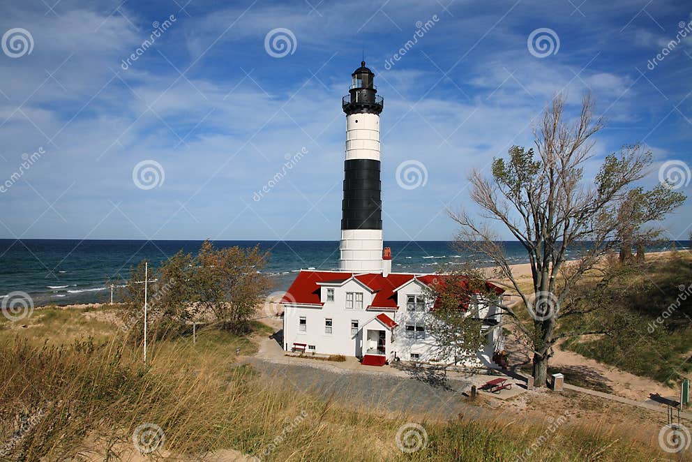 Big Sable Point Lighthouse stock photo. Image of point - 8188152