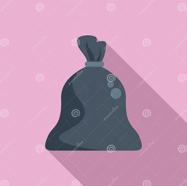 Big Sack Of Garbage Icon Flat Vector Carry Ecology Stock Illustration Illustration Of Plastic