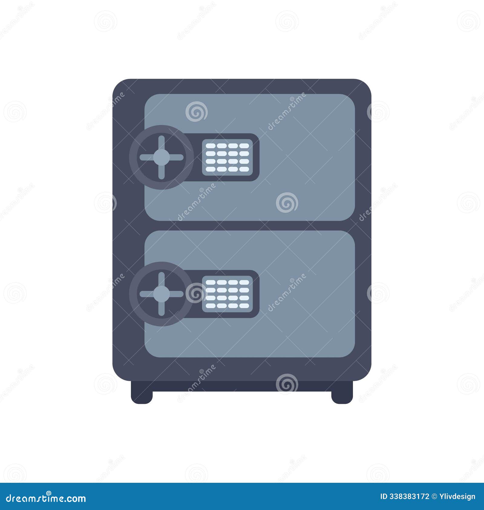 Big Safe with Combination Lock Keeping Money and Documents Secure Stock ...