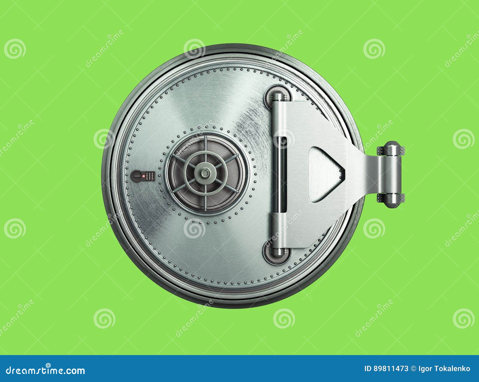 Big Safe Door Background High Resolution 3d Render on G Stock Image ...