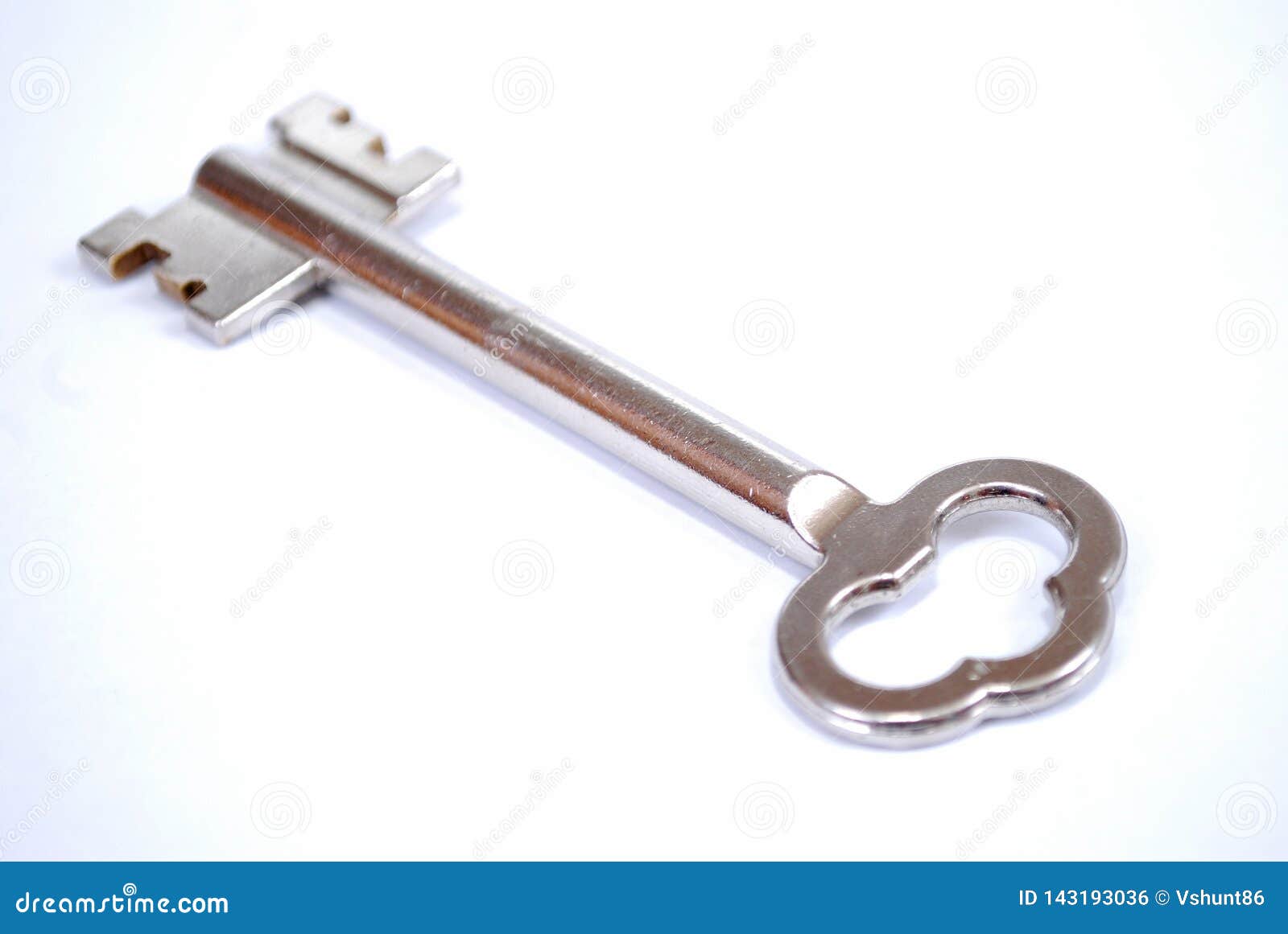 Big Safe Two-way Key on a White Background. Subject of Unlocking of ...