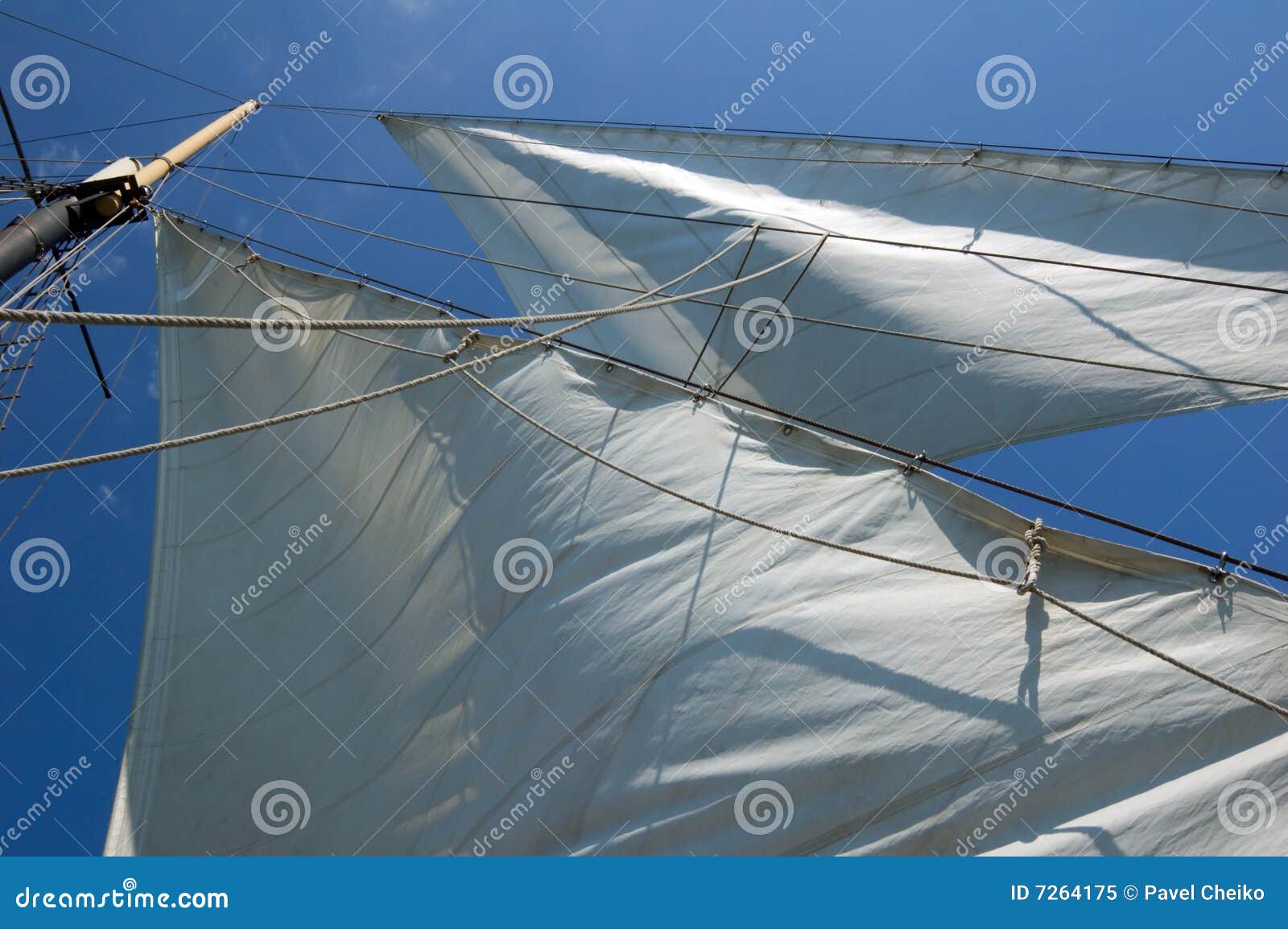 Big sail stock image. Image of transport, sail, shroud - 7264175
