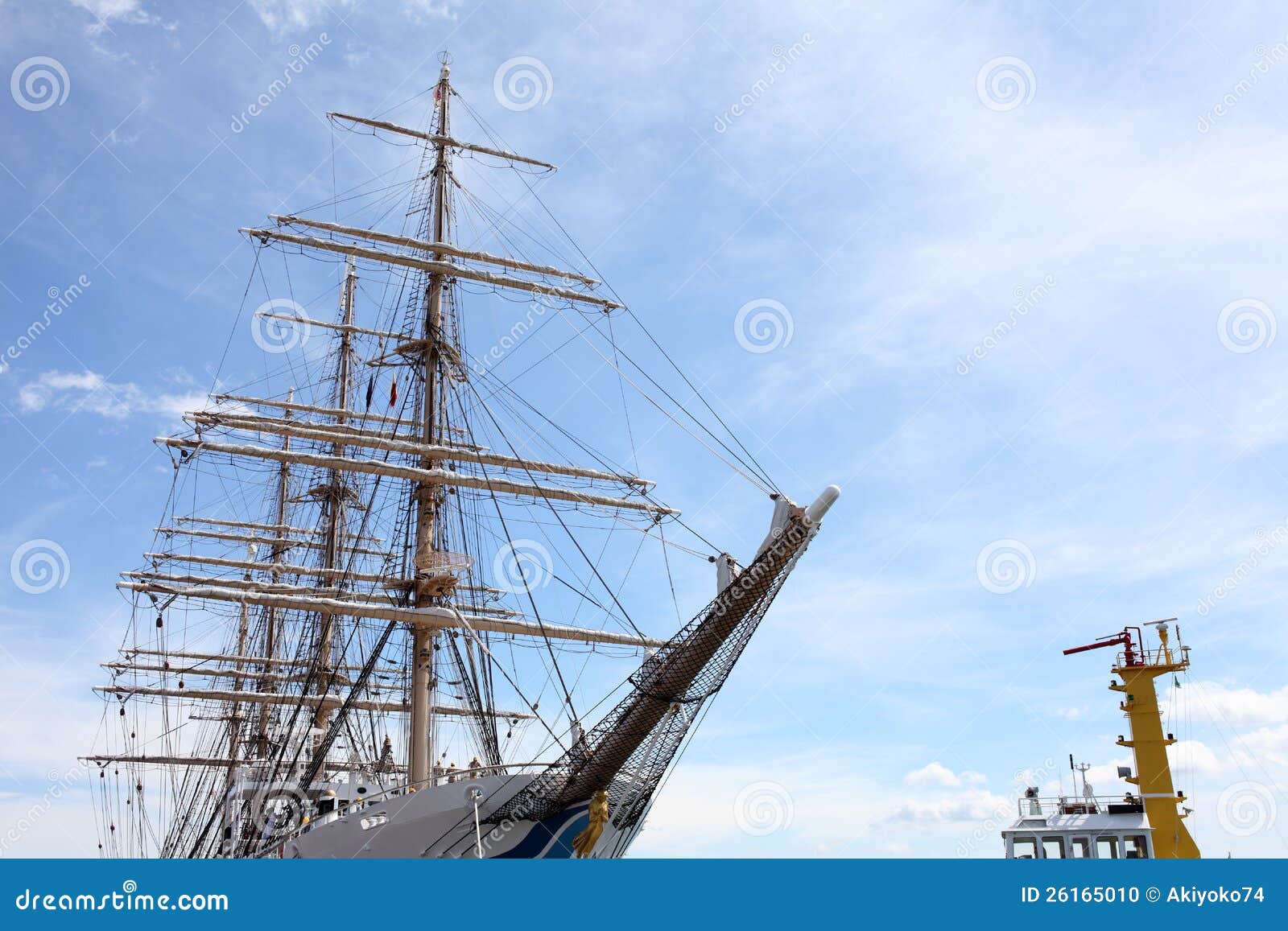 Big sailing ship stock photo. Image of landscape, harbour - 26165010