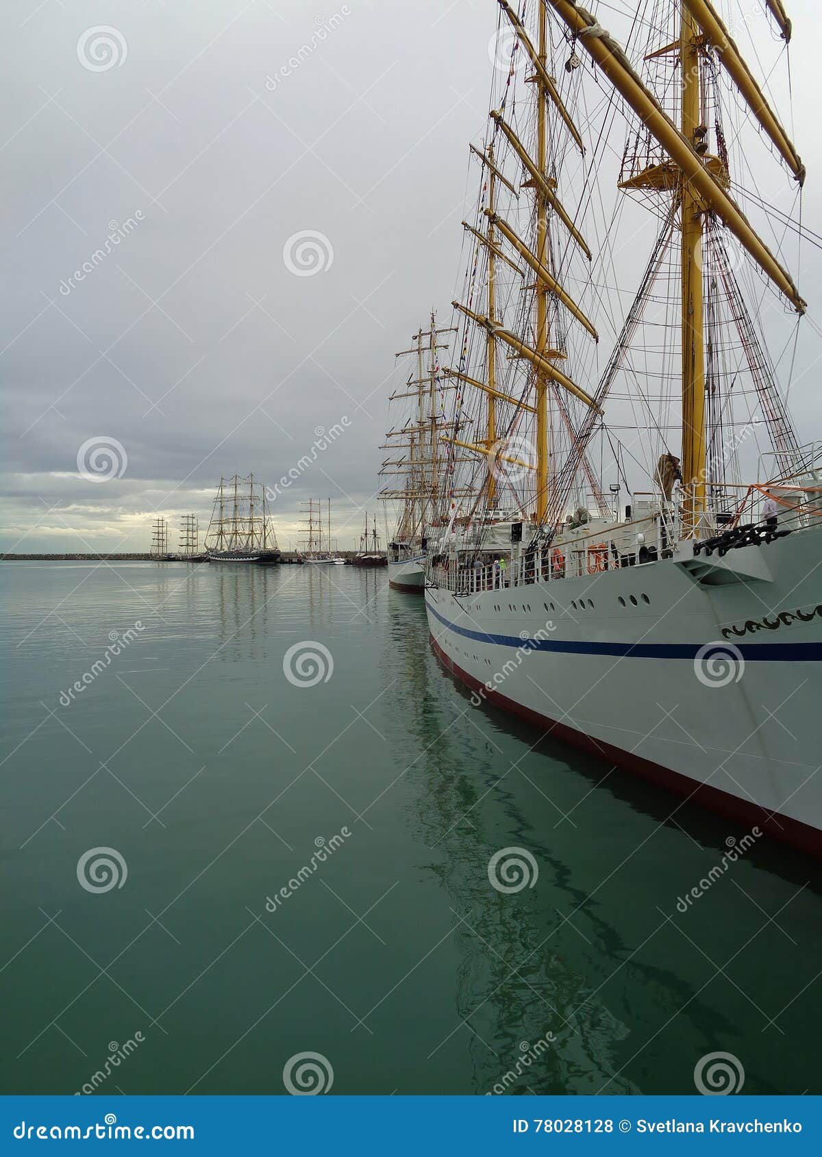 Big sailing ships at berth stock photo. Image of sochi - 78028128