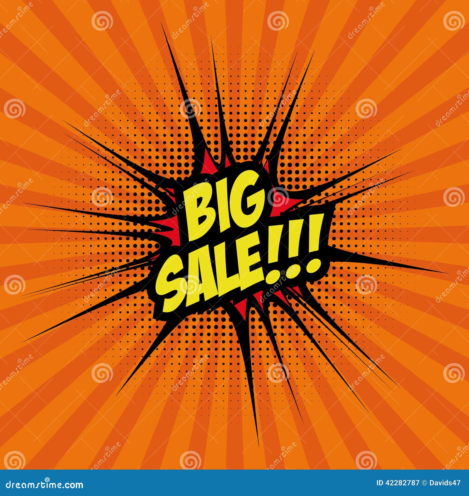 Big sale stock vector. Illustration of frame, promotion - 42282787