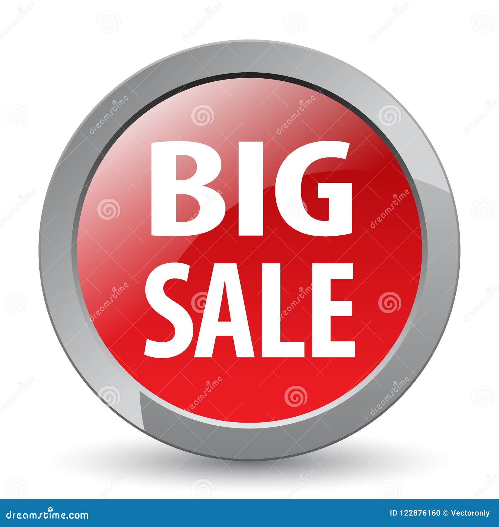 Big sale button stock illustration. Illustration of button - 122876160