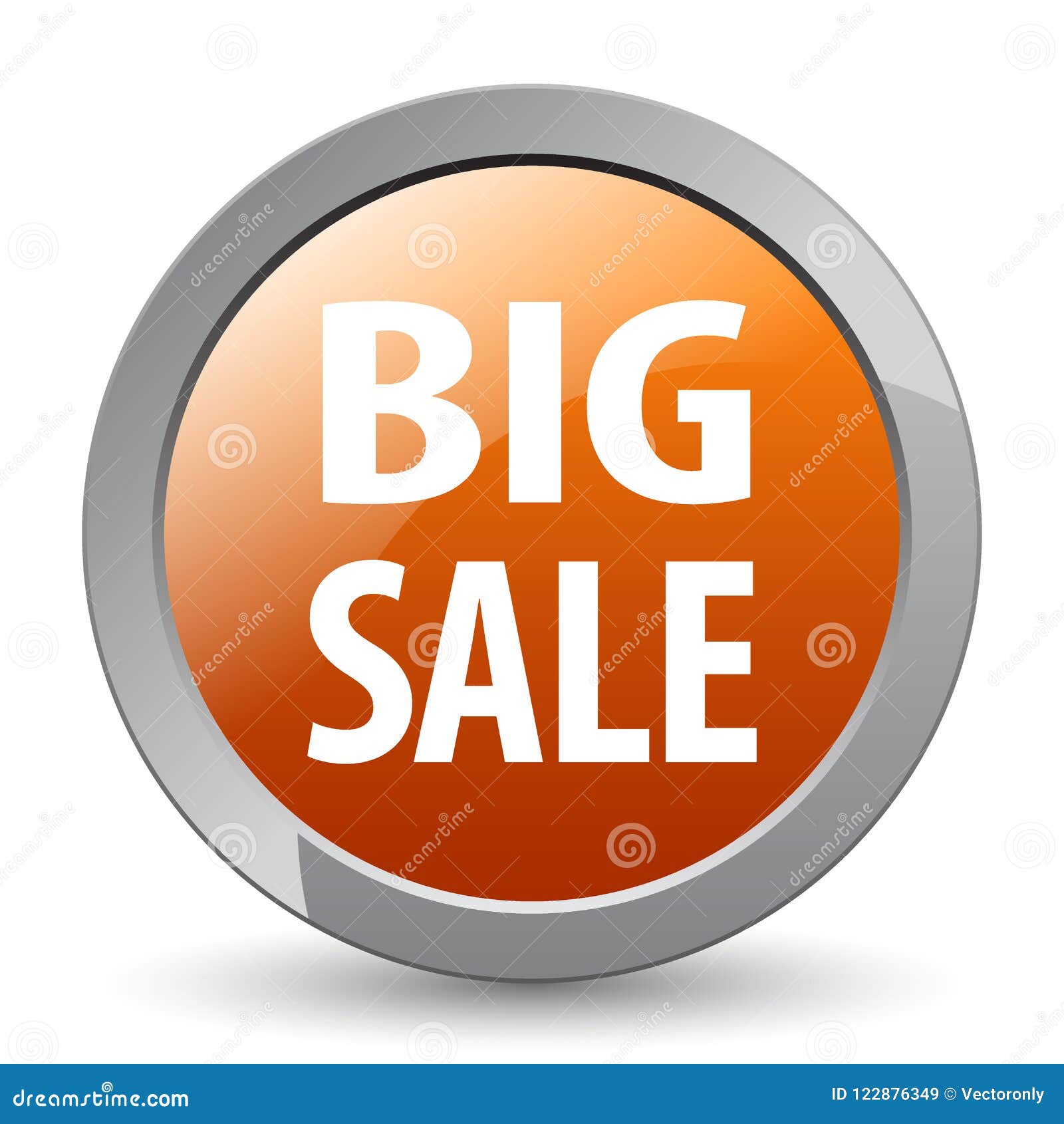 Big sale button stock illustration. Illustration of background - 122876349