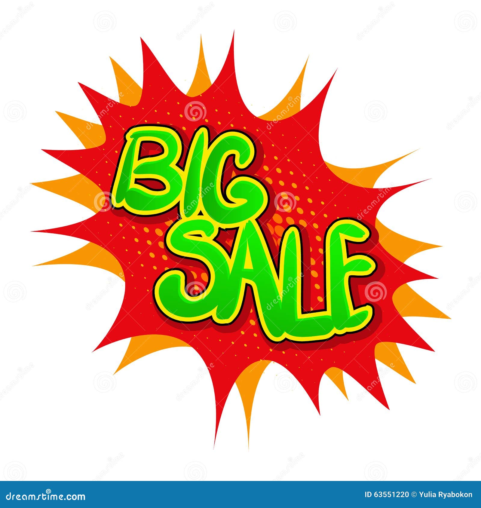 Big sale comics icon stock vector. Illustration of expression - 63551220