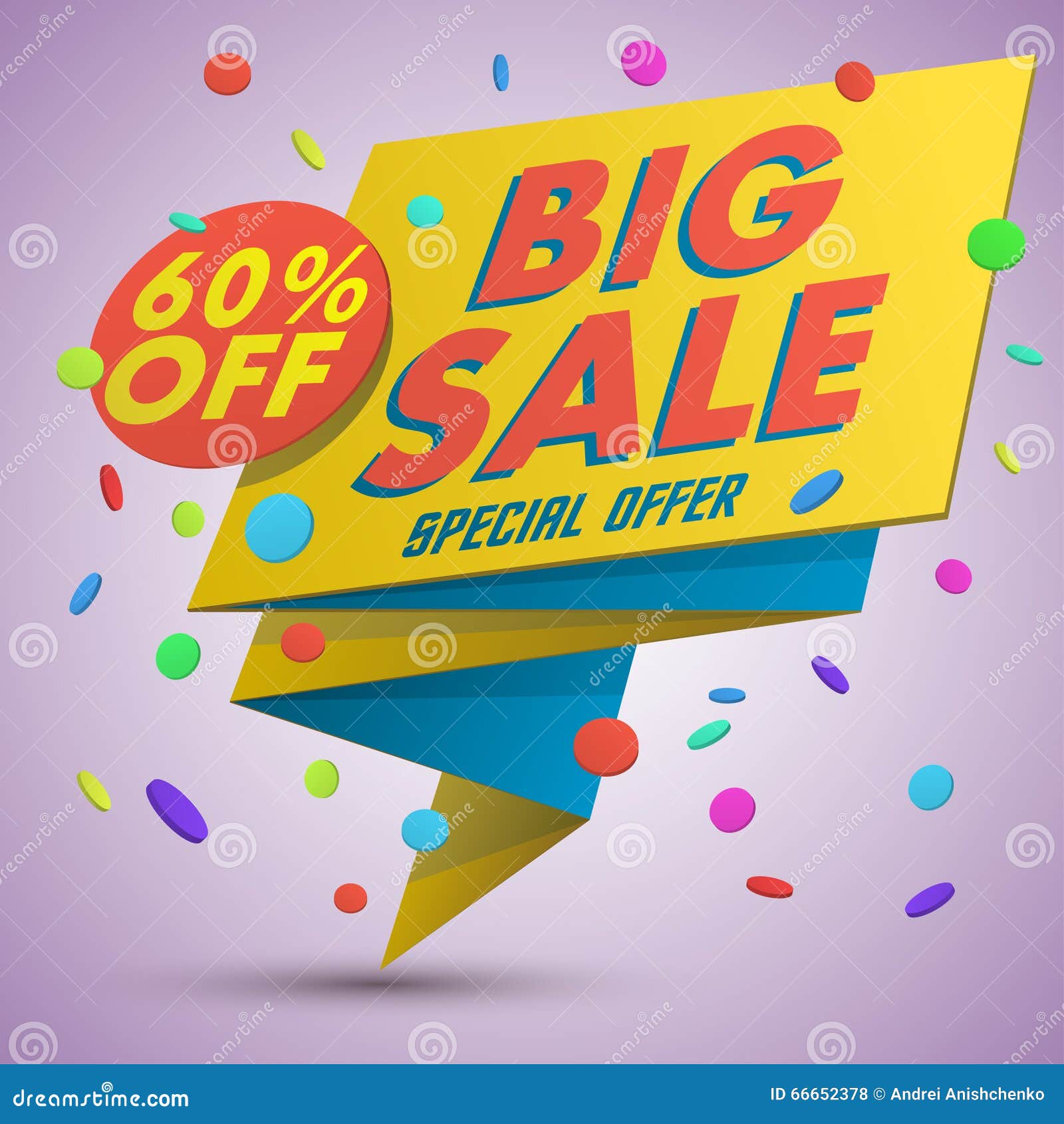 Big sale paper banner stock vector. Illustration of clearance - 66652378