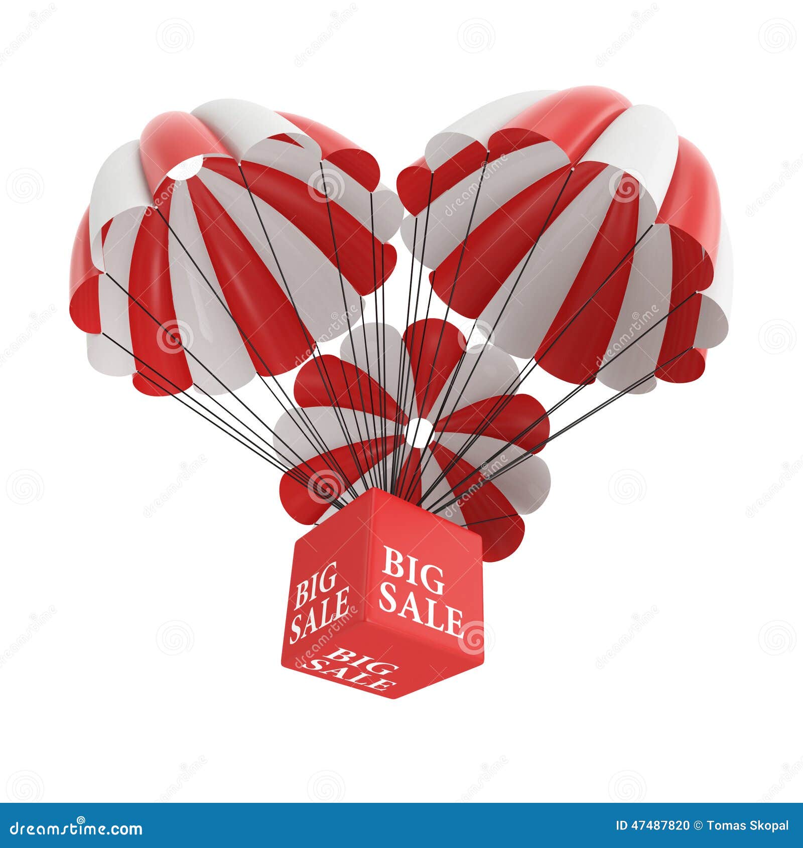 Parachute Message Labels Cartoon Vector | CartoonDealer.com #19476871