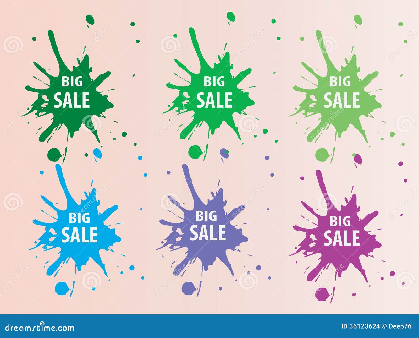 Big Sale Splash Backround stock vector. Illustration of splash - 36123624