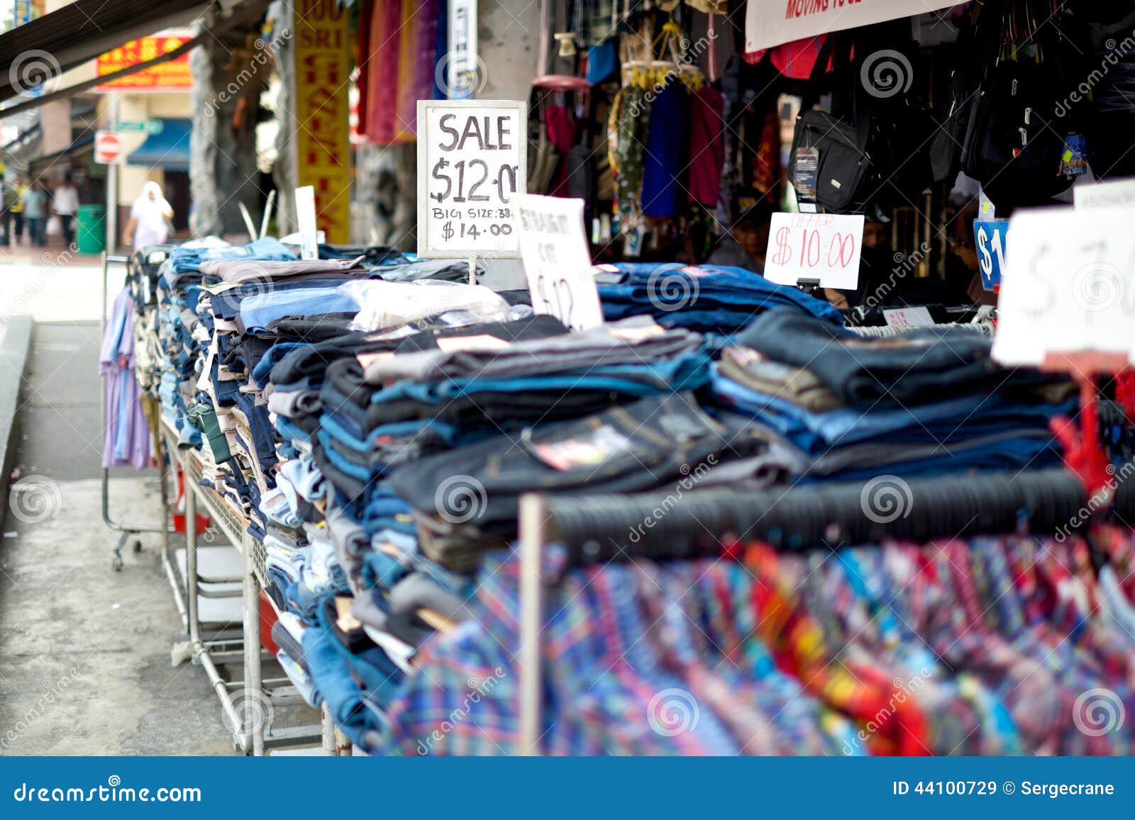 Big sale stock image. Image of market, shopping, pants - 44100729