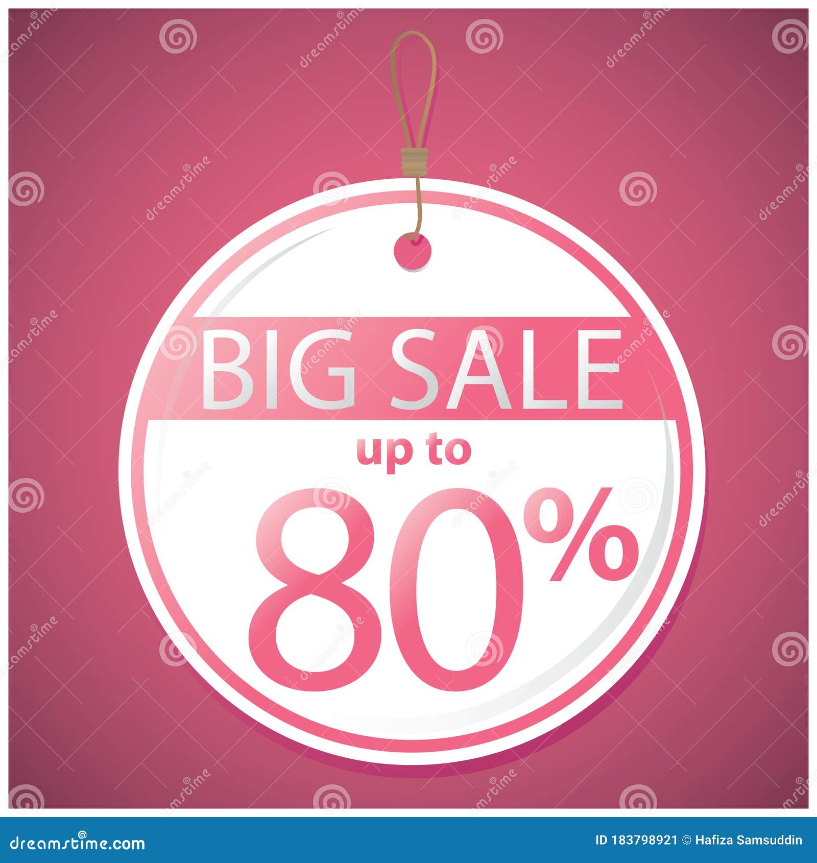 Big Sale Tag. Vector Illustration Decorative Background Design Stock ...