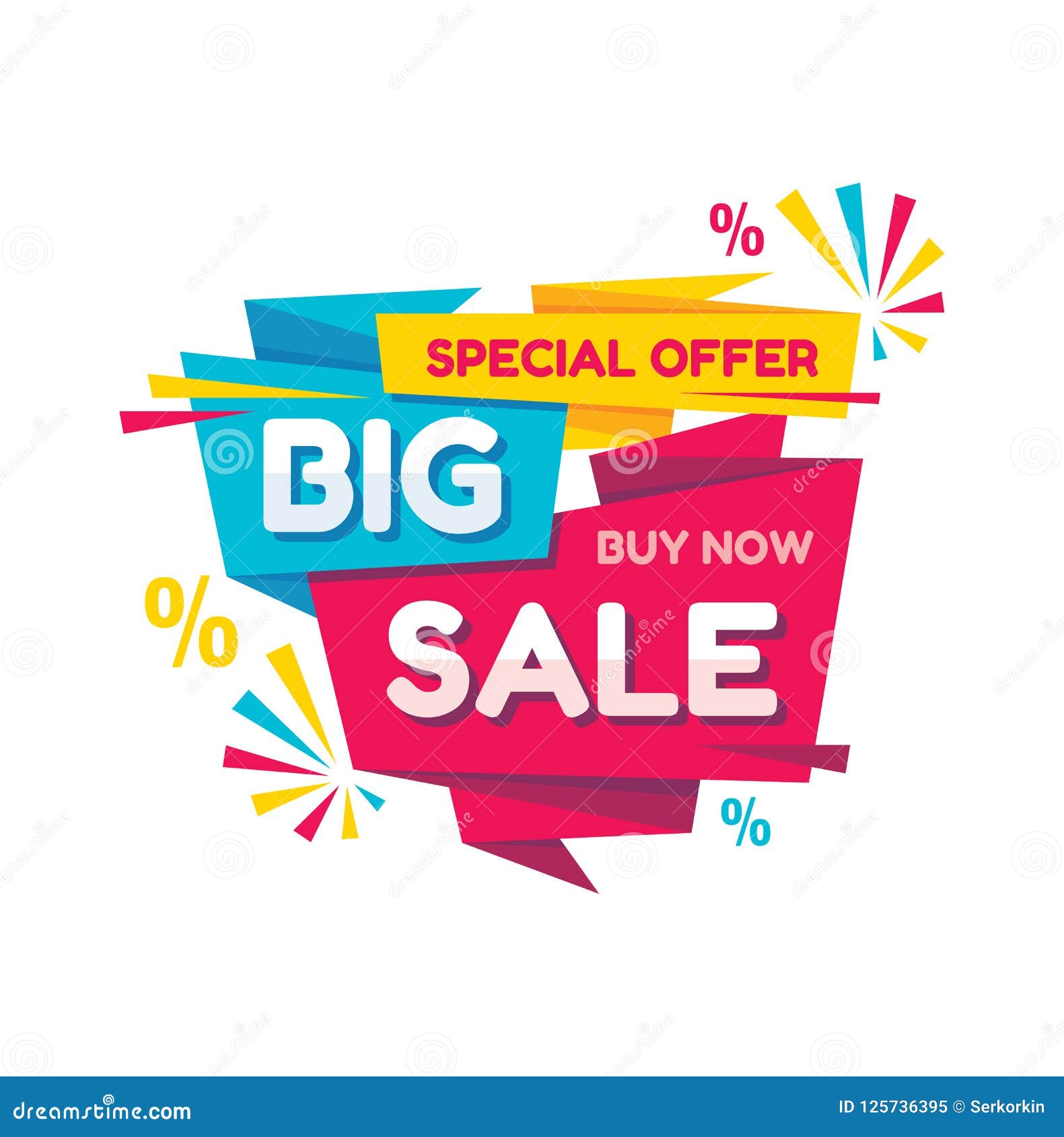 Big Sale - Vector Creative Banner Illustration. Abstract Concept ... Big Sale - Vector Creative Banner Illustration. Abstract Concept ...