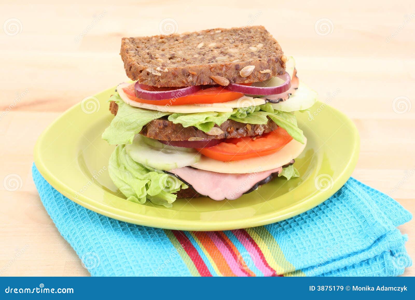 Big sandwich stock image. Image of cheese, lunch, food - 3875179