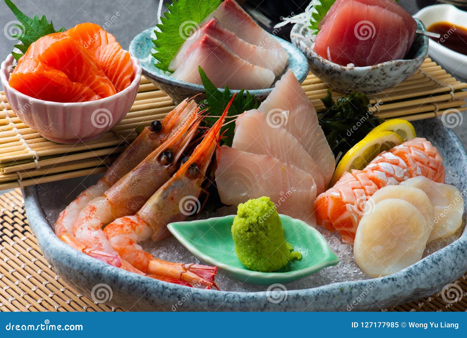 Big sashimi set stock image. Image of party, dinner - 127177985