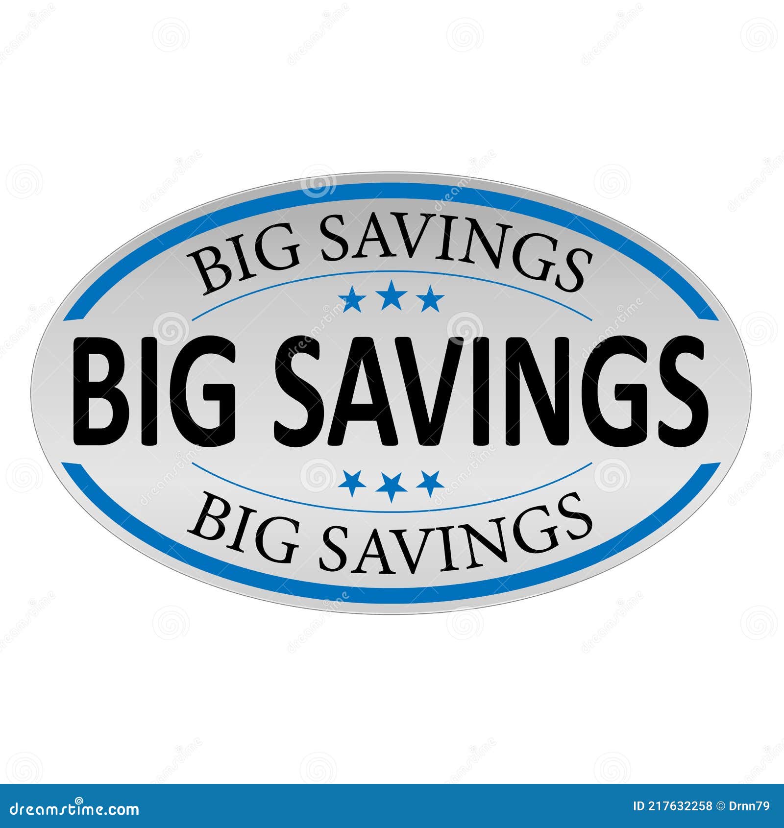 Big Save Tags with Saveings Text on Oval Tags Stock Vector ...