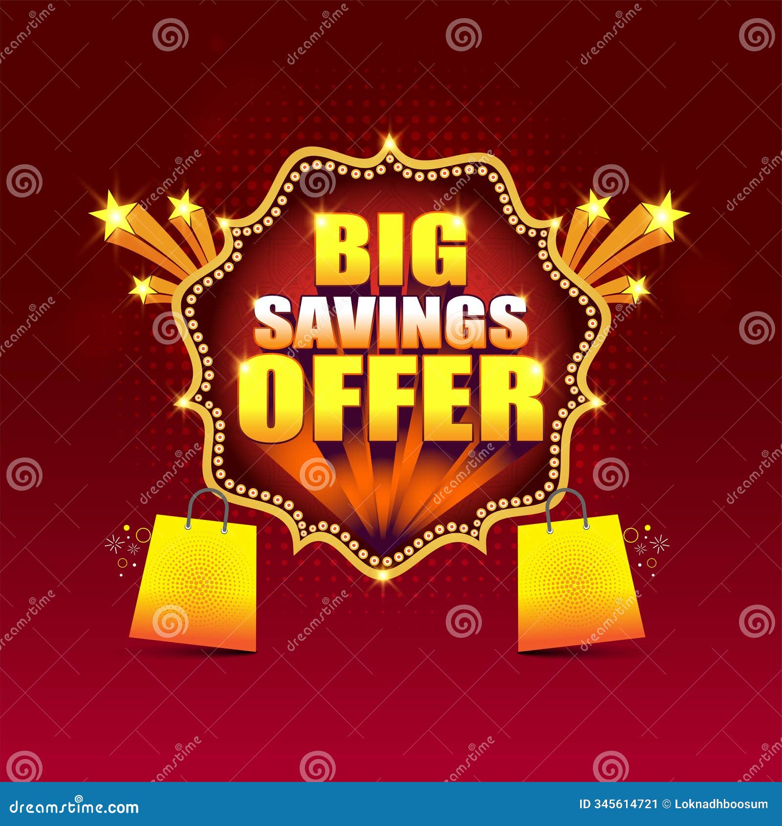 Big Savings Offer Label Logo Design Stock Illustration - Illustration ...
