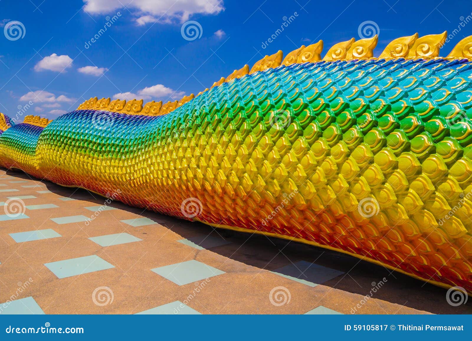 The Big Scaly Naga Snake Stock Photo | CartoonDealer.com #59105982