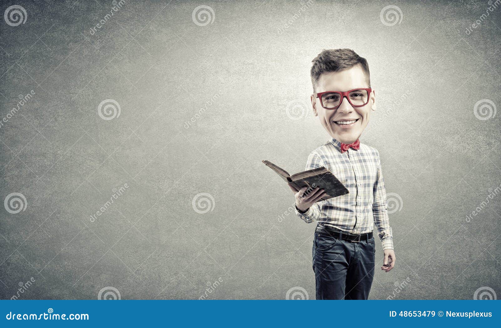 Big science head stock image. Image of crazy, shout, young - 48653479