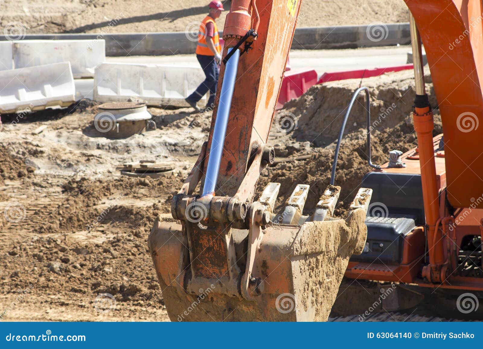Big Scoop stock photo. Image of scoop, heavy, site, worker - 63064140