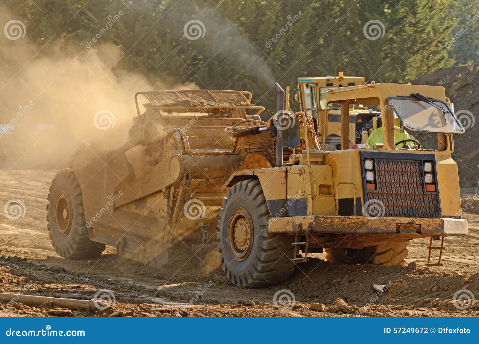 Big Scraper stock photo. Image of equipment, bulldozer - 57249672