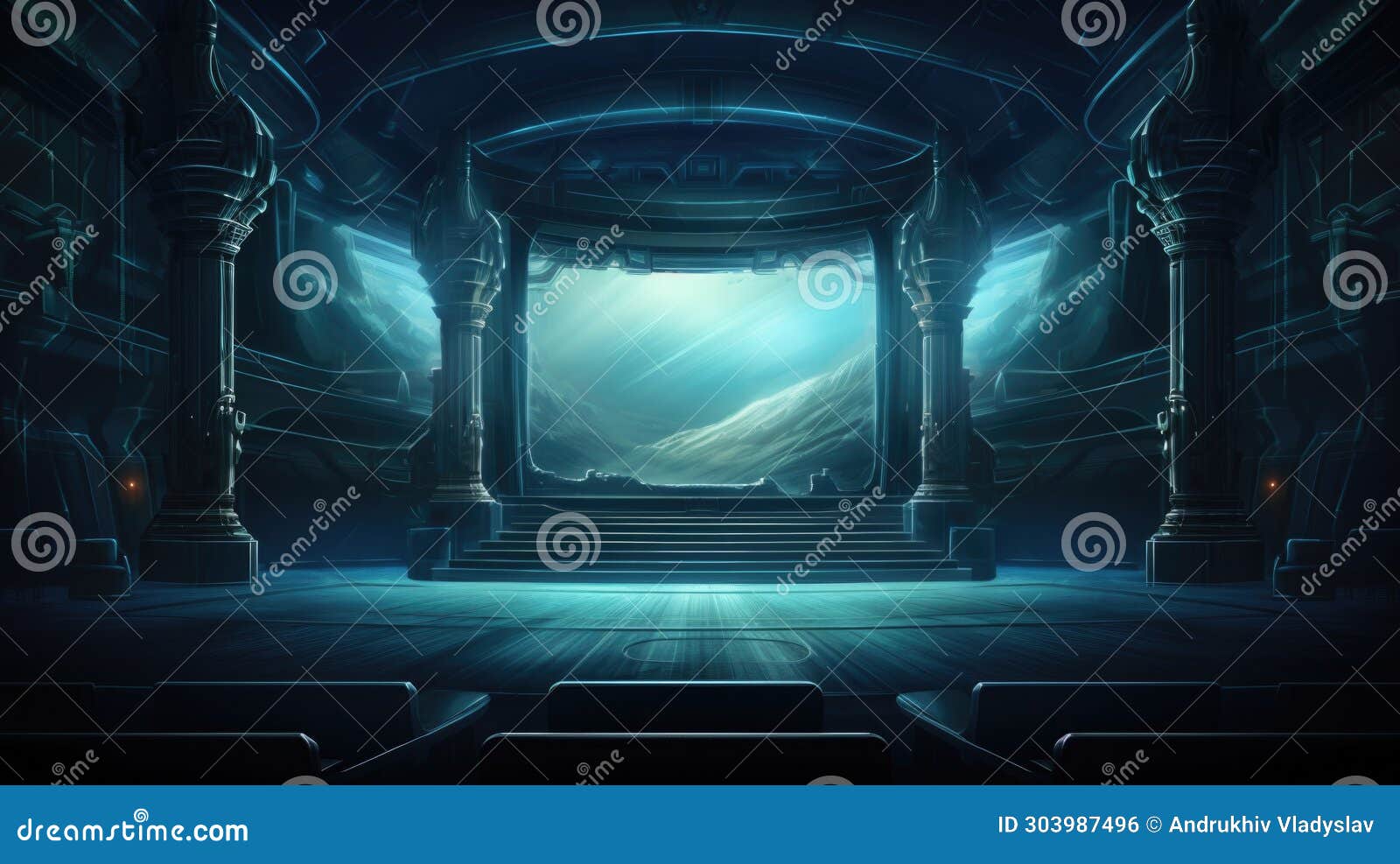 Big Screen Background, Abstract Illustration Stock Photo - Image of ...