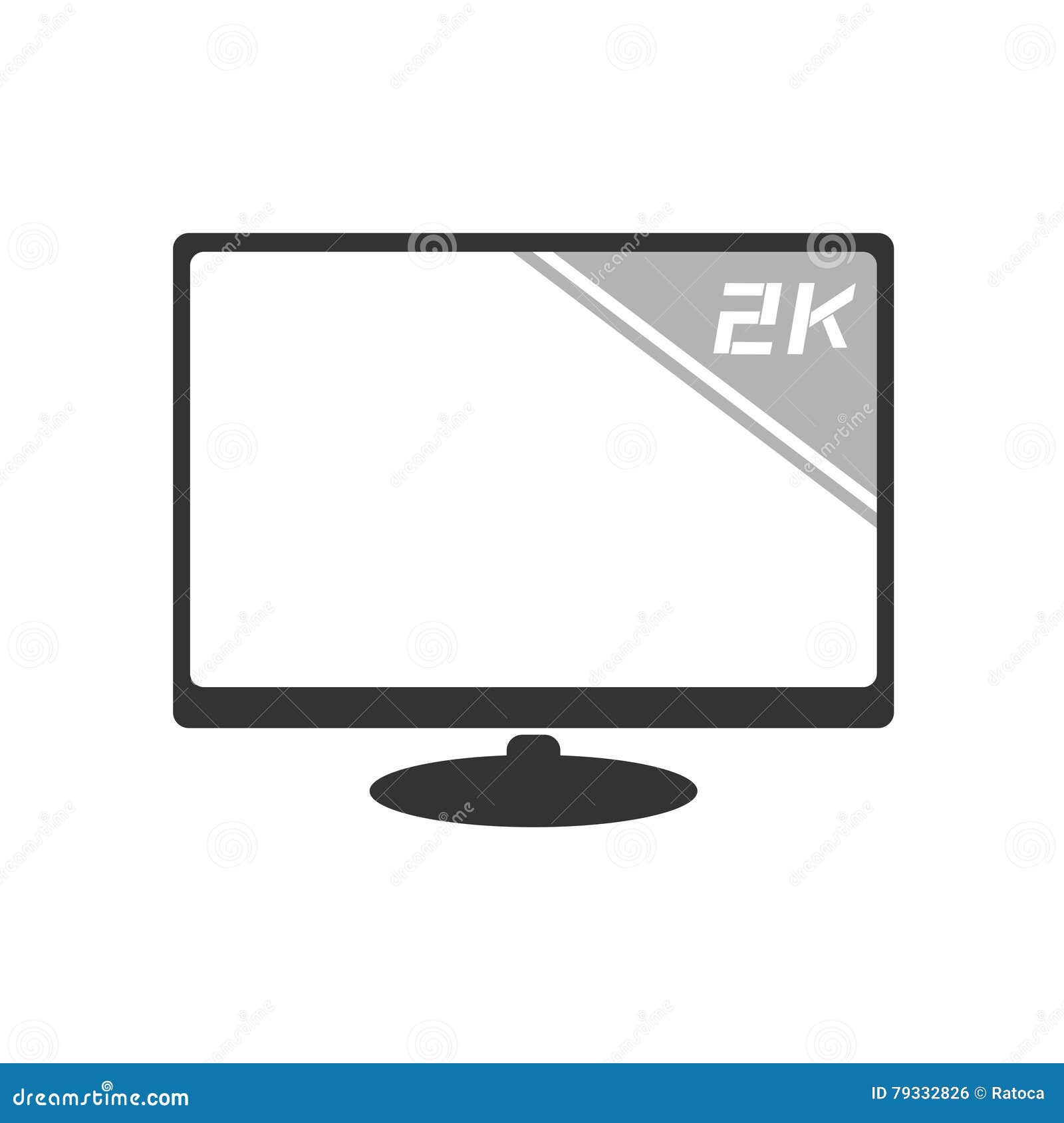 Big screen television stock vector. Illustration of black - 79332826