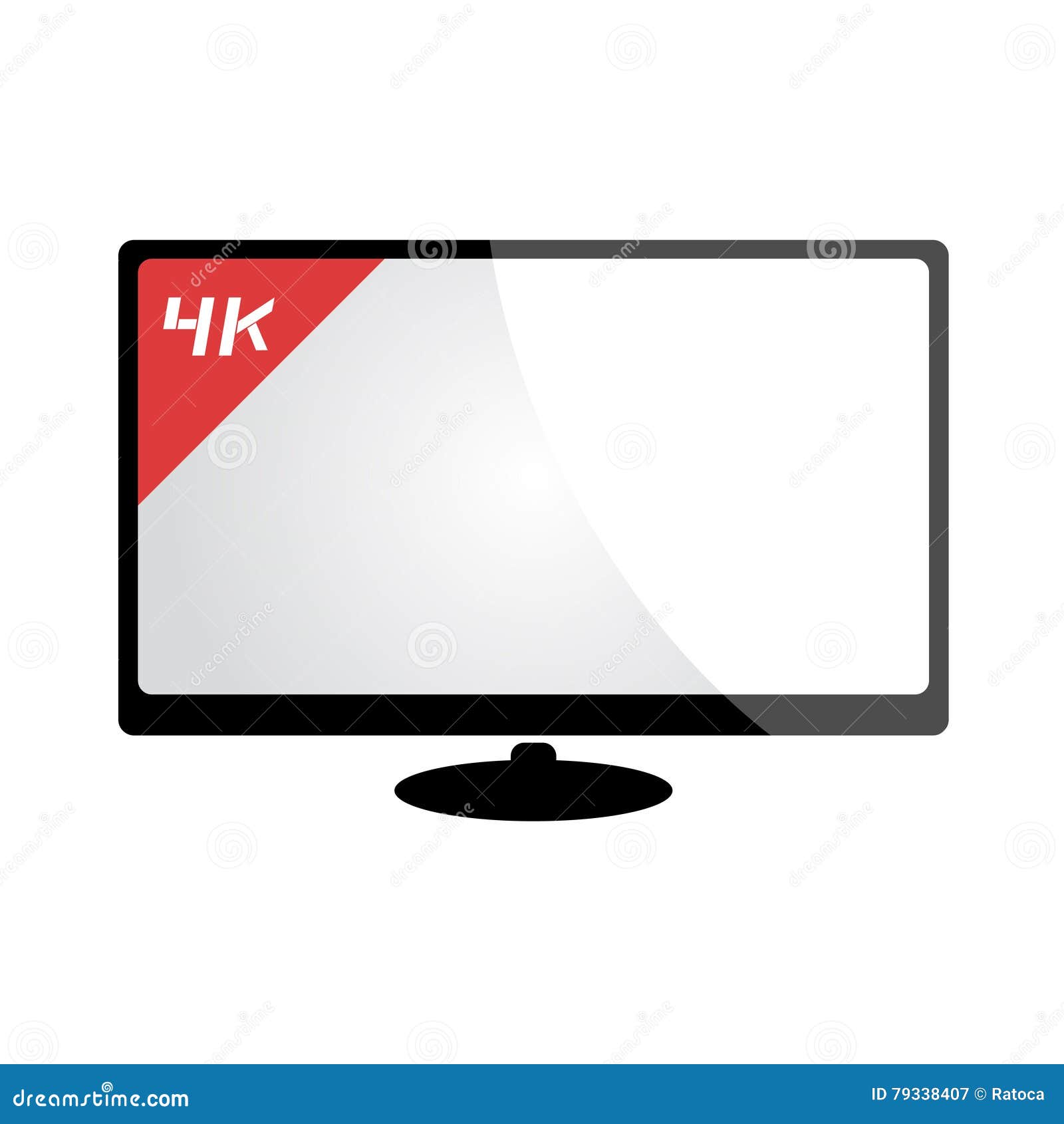 Big screen television stock vector. Illustration of video - 79338407