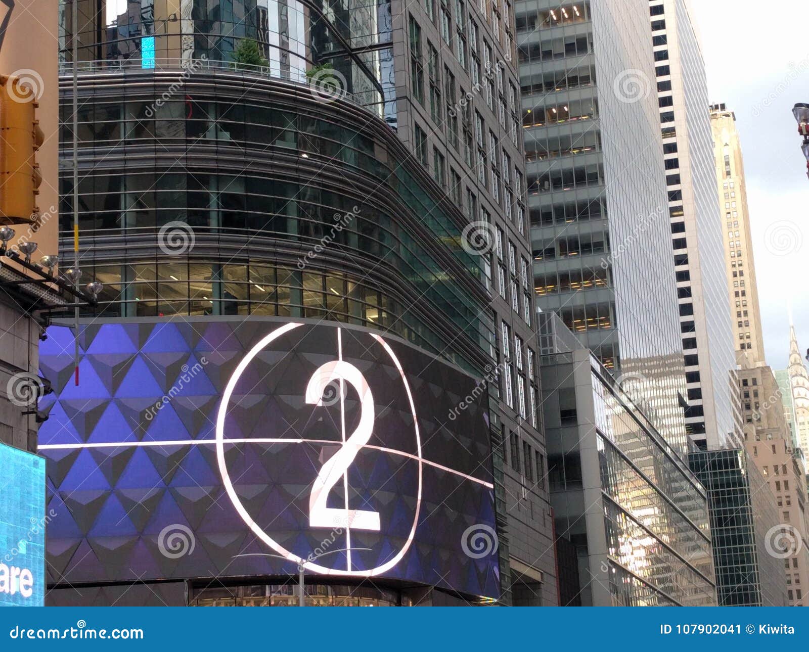 Big Screen with Two Number Slide Editorial Photo - Image of sliding ...