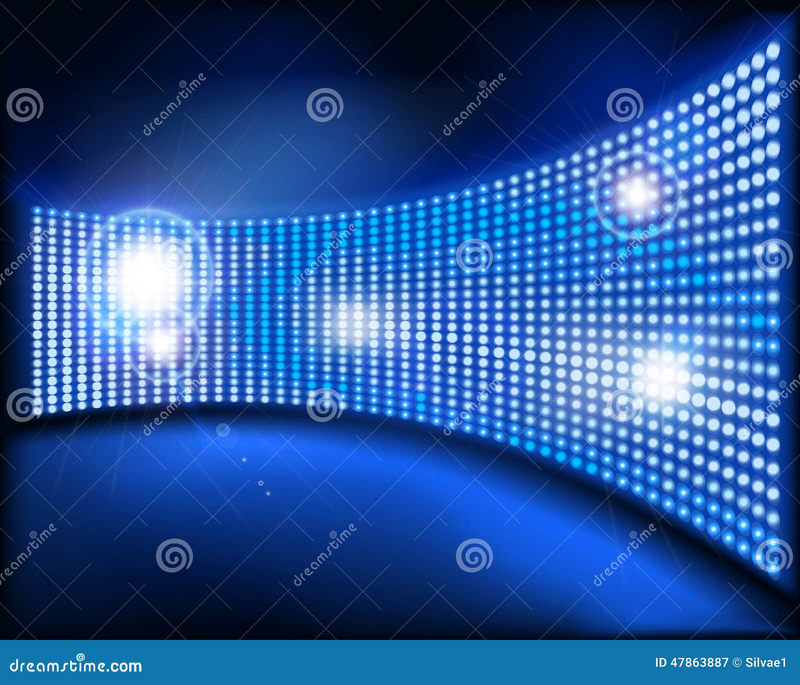 The Big Screen. Vector Illustration. Stock Vector - Illustration of ...