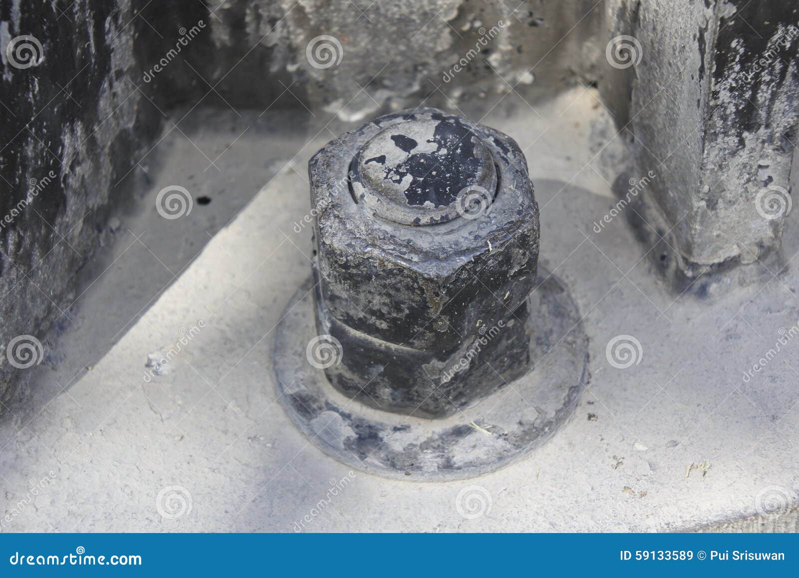 Big nut and bolt stock image. Image of bolt, construction - 59133589