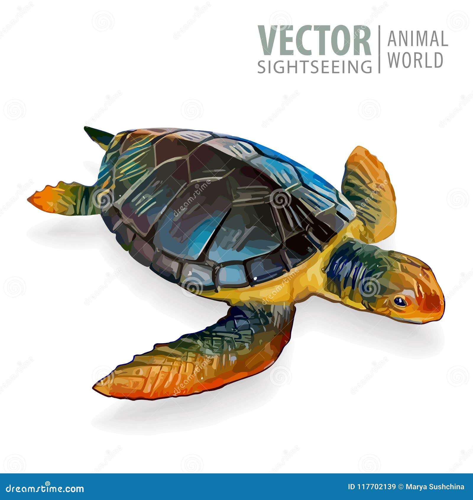 Maui Turtle Tattoo Motif Vector | CartoonDealer.com #74144072