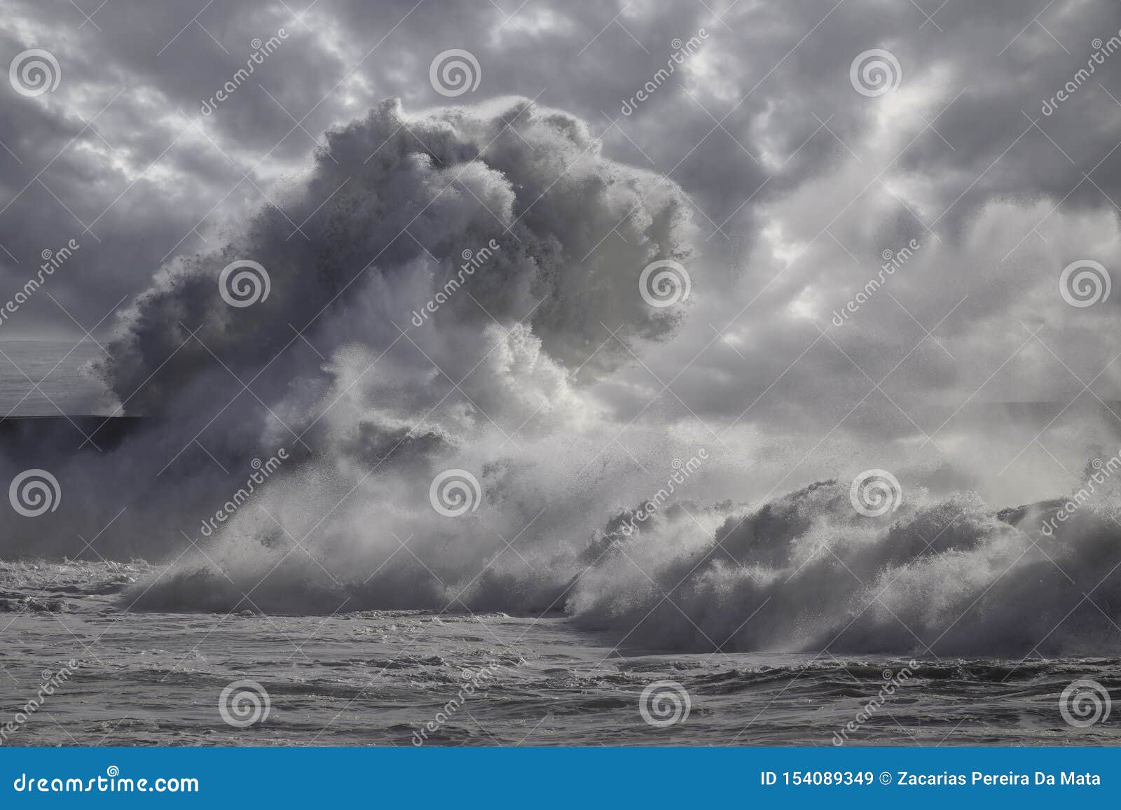 Big sea wave splash stock image. Image of rocks, scenic - 154089349