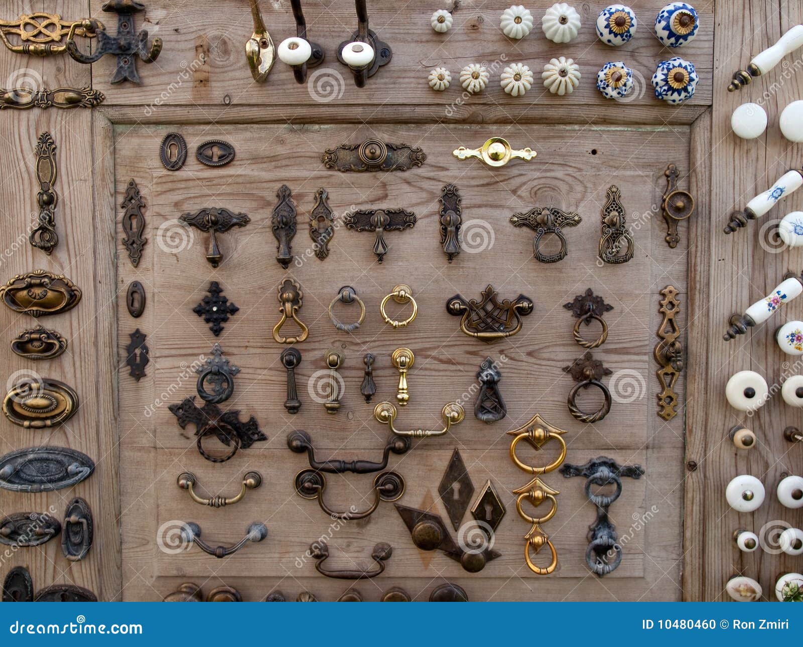 Big Selection of Cabinets Knobs Stock Photo - Image of shop, brass ...