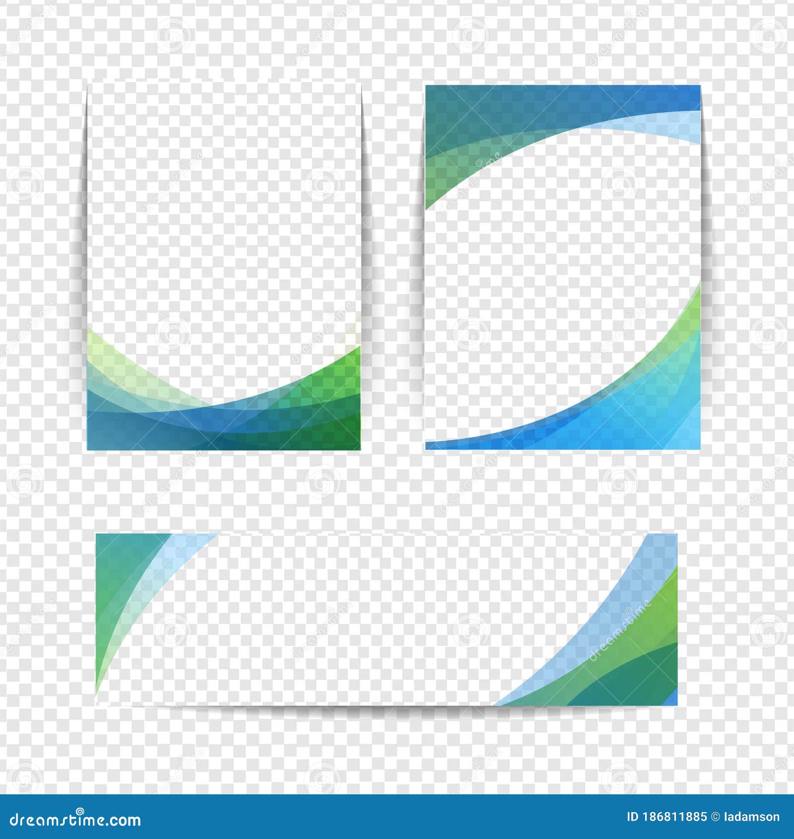 Big Set Banner Isolated Transparent Background Stock Vector ...